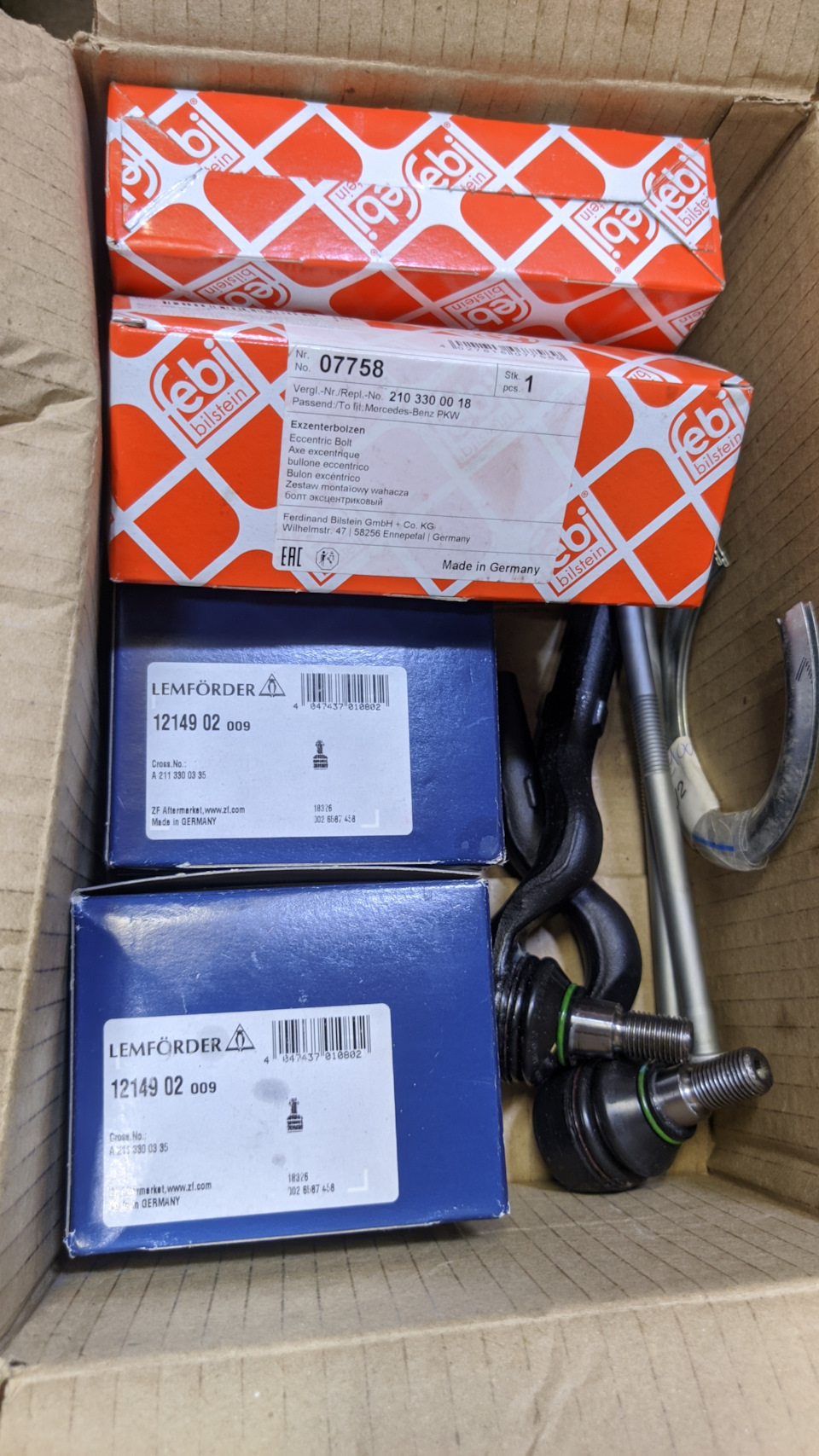 A2103300018 Комплект ремонтный рычага подвески Mercedes | Запчасти на ...