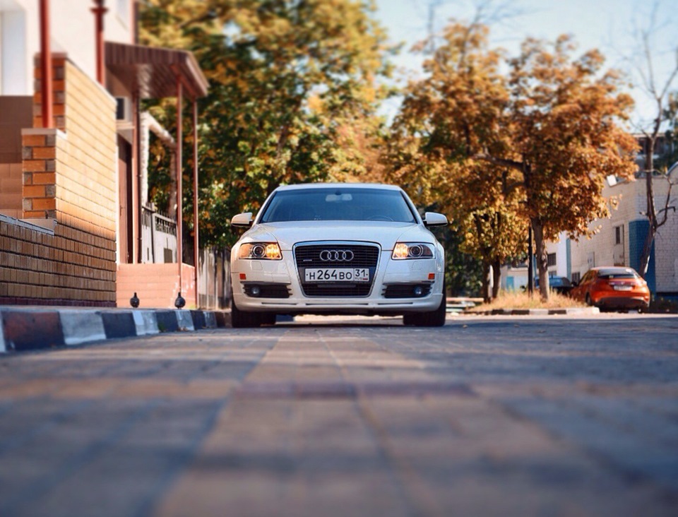 Оранжевые ДХО — Audi A6 (C6), 3,2 л, 2005 года | стайлинг | DRIVE2