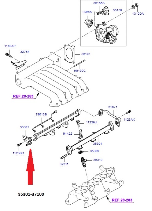 3530137100 Клапан контроля впрыска топлива KIA HYUNDAI | Запчасти на DRIVE2