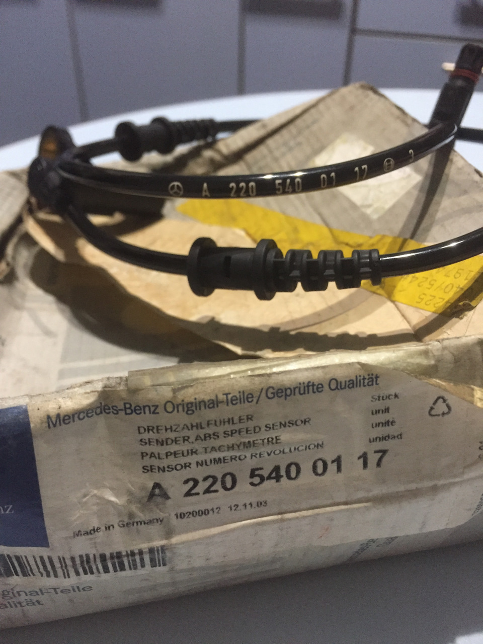 A2205400117 Датчик абс Mercedes | Запчасти на DRIVE2