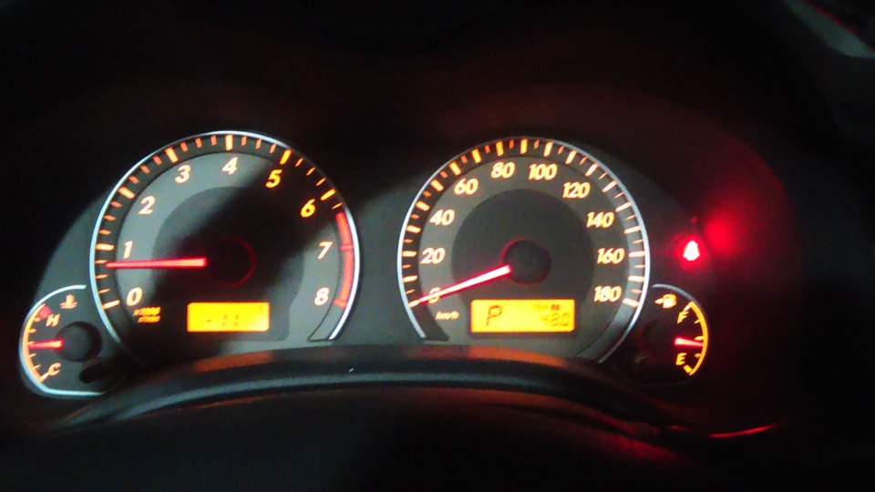 Спидометр с тахометром — Toyota Corolla Axio (E140), 1,5 л, 2008 года ...