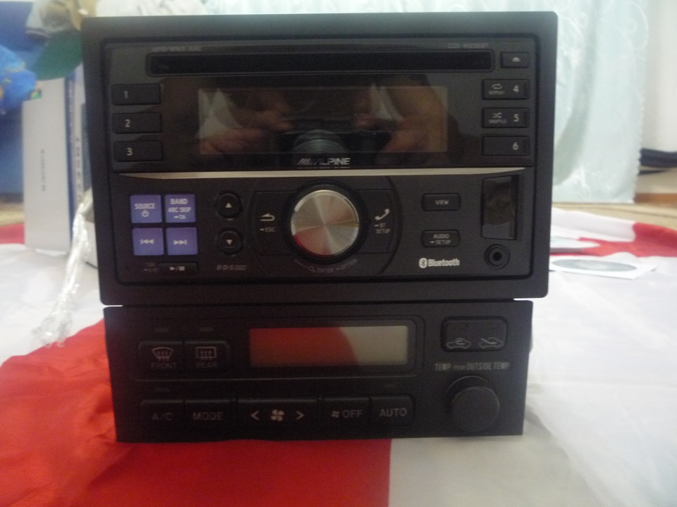 ГУ ALPINE CDE-W235BT — Toyota Ipsum (10), 2 л, 1998 года | автозвук ...