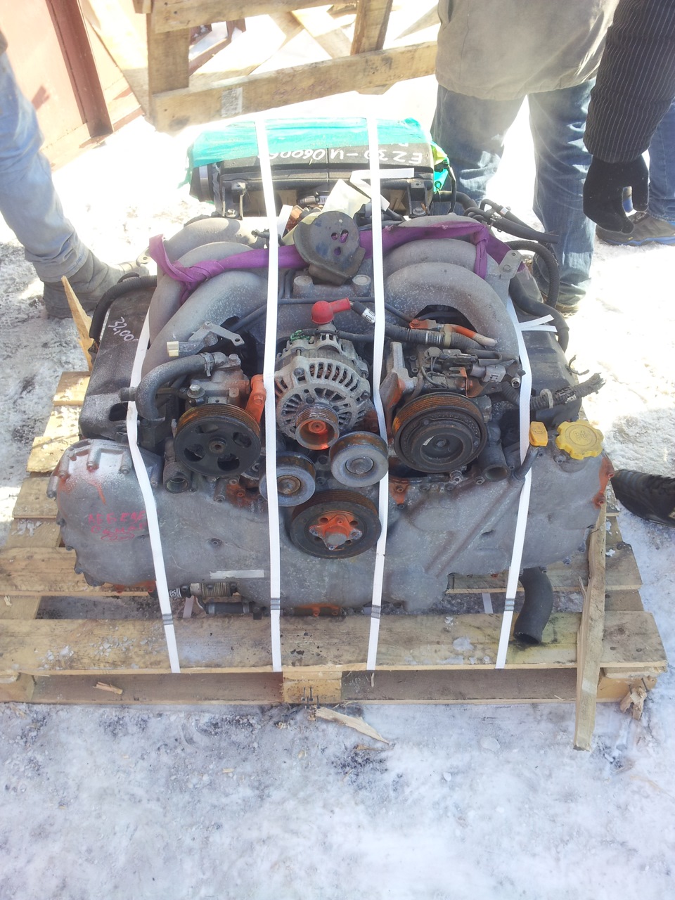 Приехал мотор EZ30D! И некуда спешить!) — Subaru Impreza (GC/GF), 3 л ...