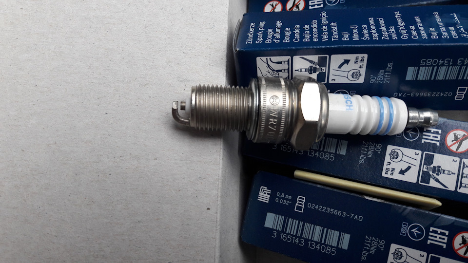 0242235663 Свеча зажигания BOSCH | Запчасти на DRIVE2