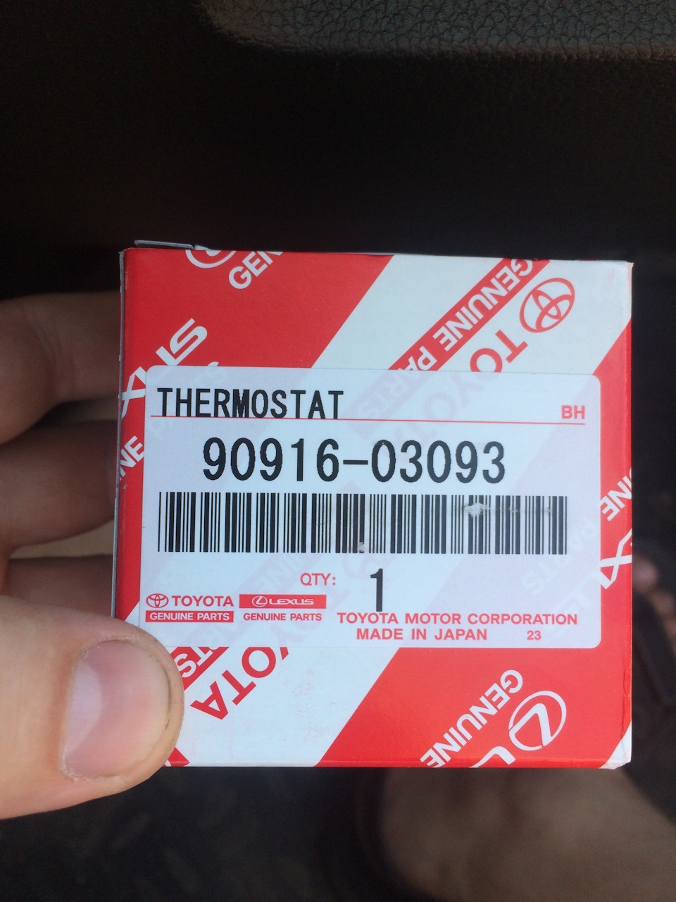 9091603093 Термостат TOYOTA LEXUS | Запчасти на DRIVE2