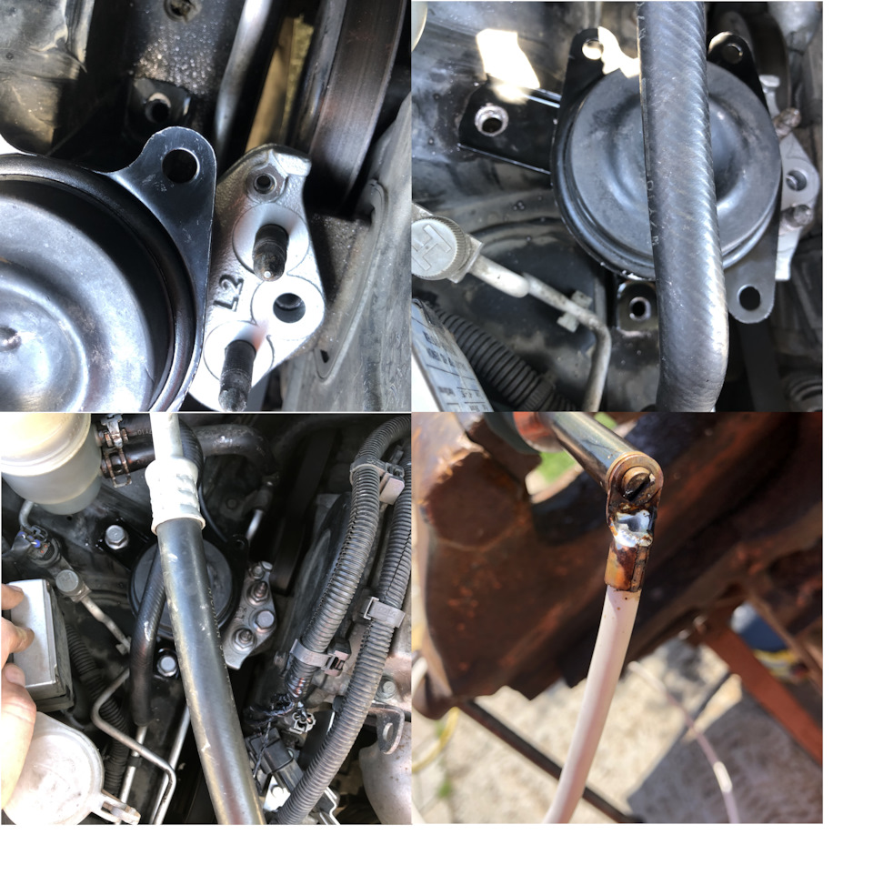 Замена опора двигателя — Mitsubishi Grandis, 2,4 л, 2009 года ...