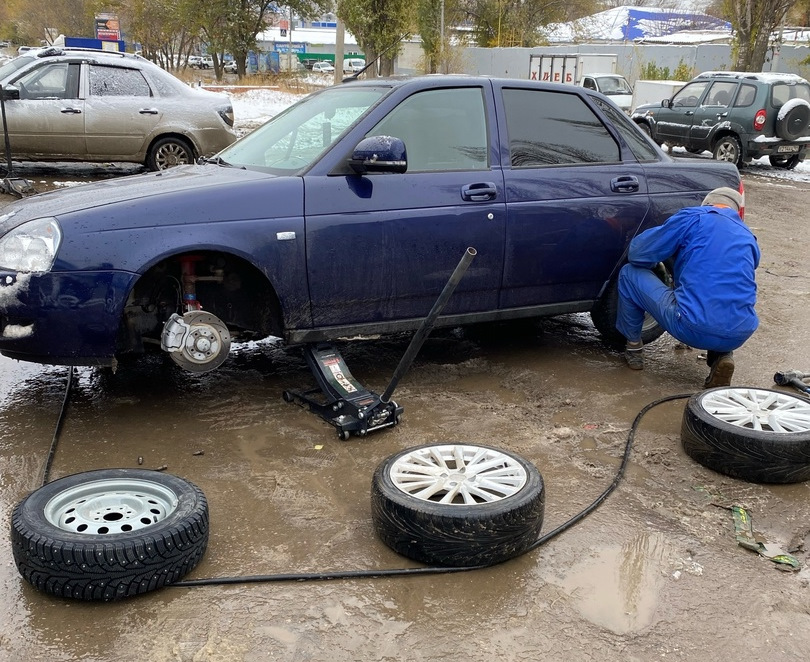 Зимняя резина — Lada Приора седан, 1,6 л, 2013 года | шины | DRIVE2