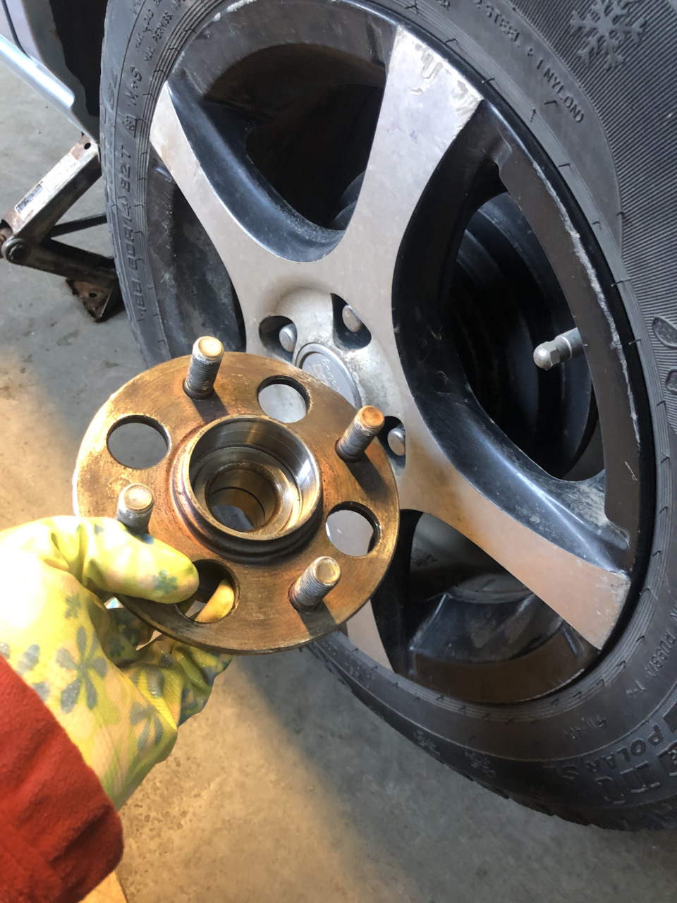 Приехал ступичный подшипник — Honda Fit (1G), 1,3 л, 2005 года ...