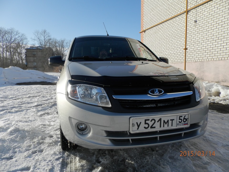 Туманки — Lada Гранта (1G), 1,6 л, 2013 года | аксессуары | DRIVE2