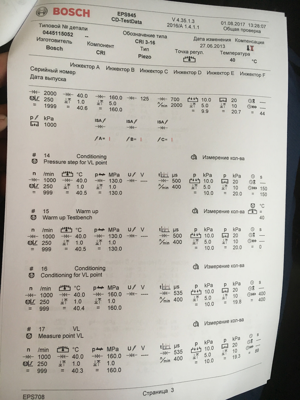 0445115052 Восстановленная форсунка BOSCH (TAEIL) BOSCH | Запчасти на ...