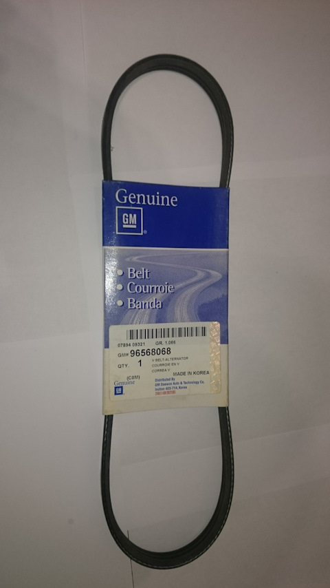 96568068 ПОЛИКЛИНОВЫЙ РЕМЕНЬ 3 PK 668 GM | Запчасти на DRIVE2