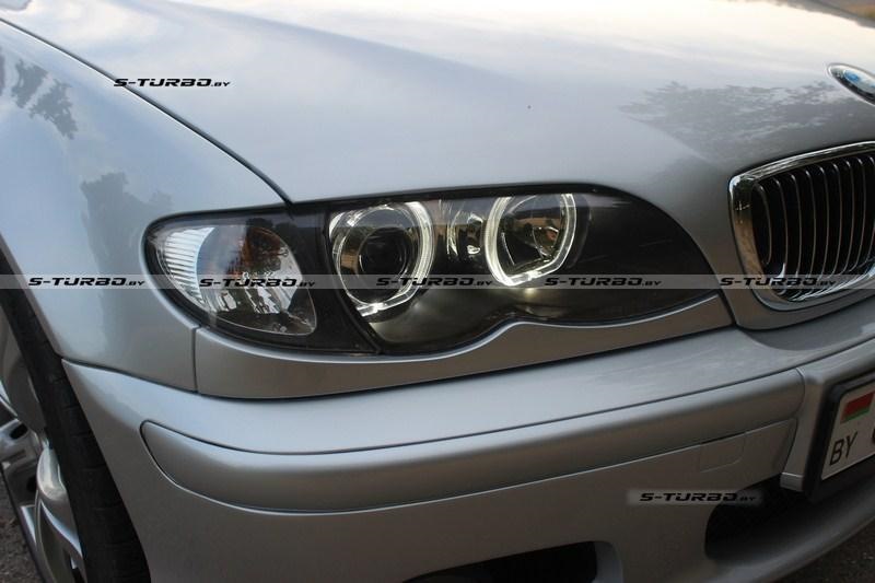 Новые линзованные фары — BMW 3 series (E46), 2 л, 2004 года | тюнинг ...
