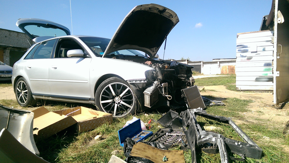 Ремонт, покраска передней части. — Audi A3 (8L), 1,8 л, 2000 года | кузовной ремонт | DRIVE2