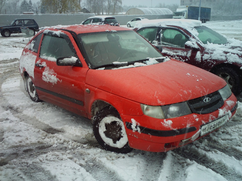 С первым снегом! — Lada 112 Coupe, 1,6 л, 2009 года | просто так | DRIVE2