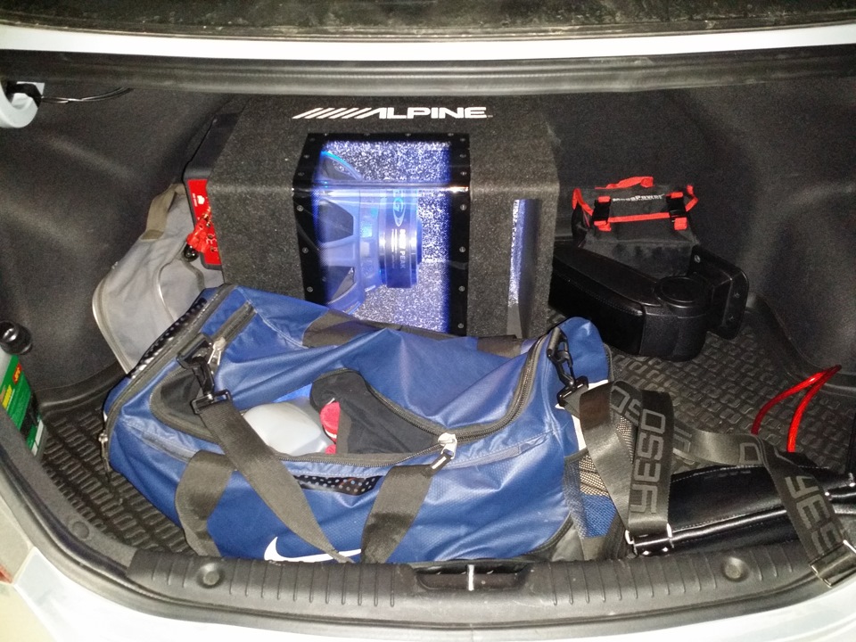 ALPINE в багажник — Hyundai Solaris (1G), 1,6 л, 2012 года | автозвук ...