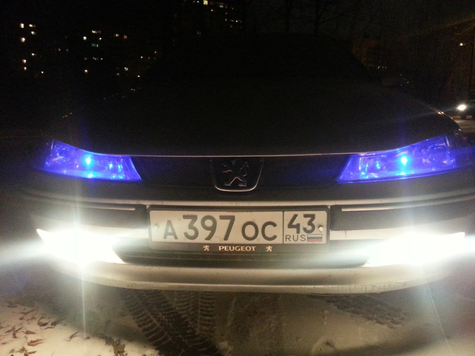 Габариты и противотуманки! — Peugeot 406, 2 л, 2000 года | своими ...