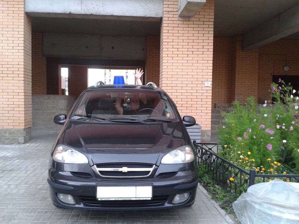 Синее ведерко) — Chevrolet Rezzo, 1,6 л, 2006 года | стайлинг | DRIVE2