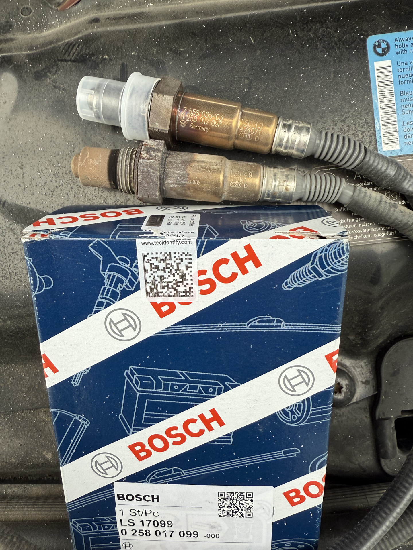 Замена лямбда зондов Бмв е60 n52b25af — BMW 5 series (E60), 2,5 л, 2006 ...