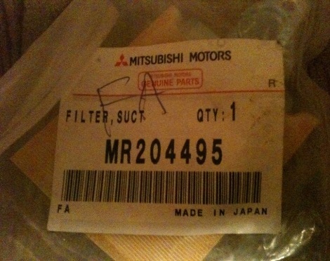 MR204495 Сетка-фильтр для бензонасоса Mitsubishi | Запчасти на DRIVE2