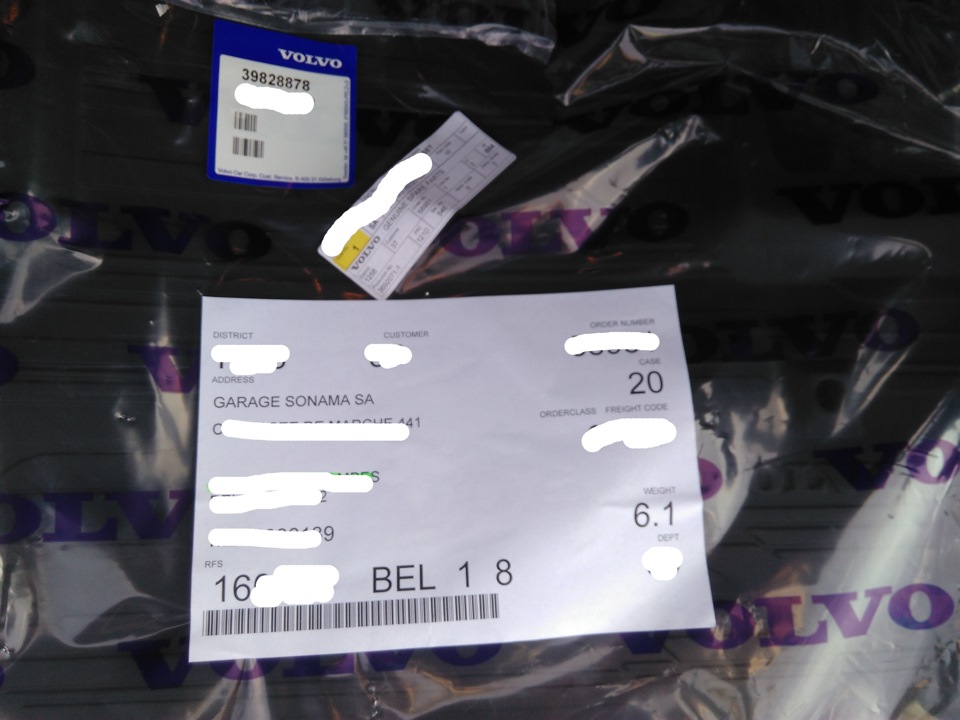 39828878 Коврики резиновые Volvo | Запчасти на DRIVE2