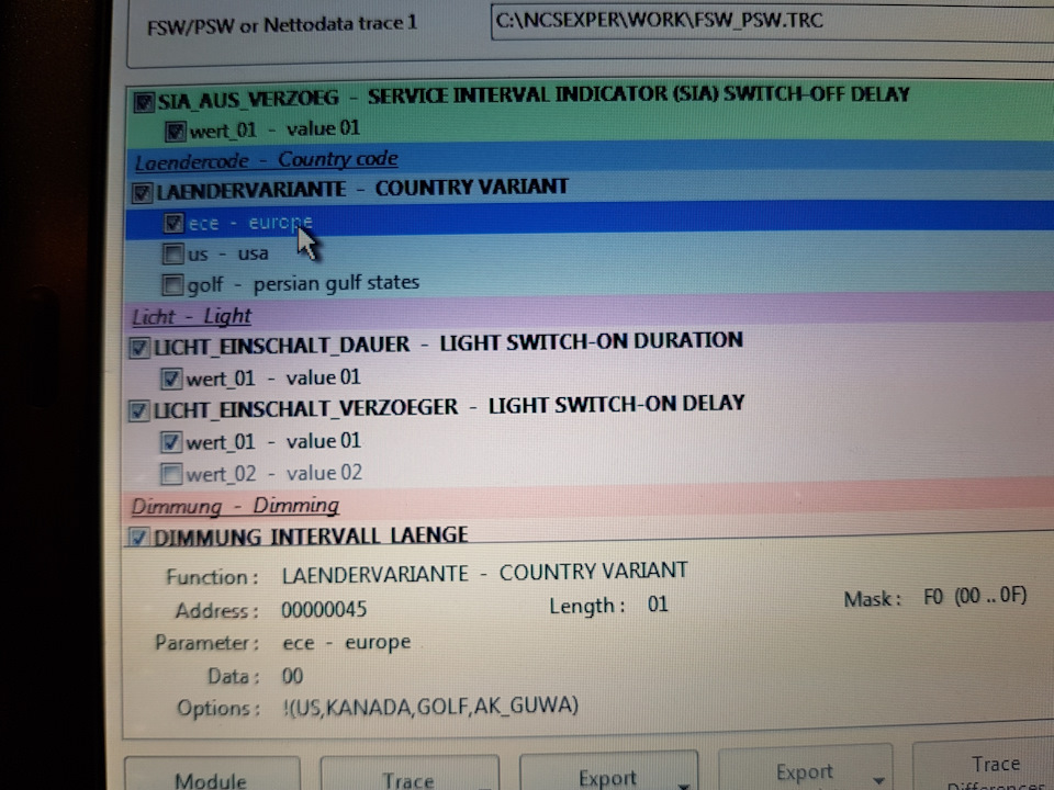 OBD/ADS Interface — кодирование в INPA — BMW 3 series (E36), 2 л, 1995 ...