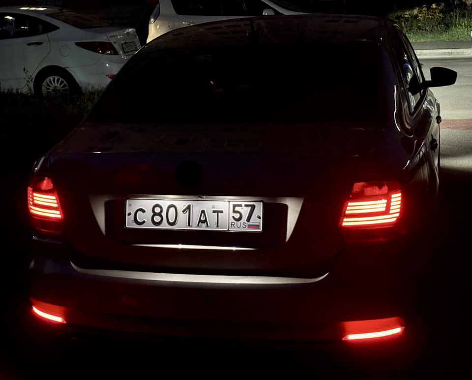 ПТФ в катафоты заднего бампера + приятности. — Volkswagen Polo Sedan, 1 ...