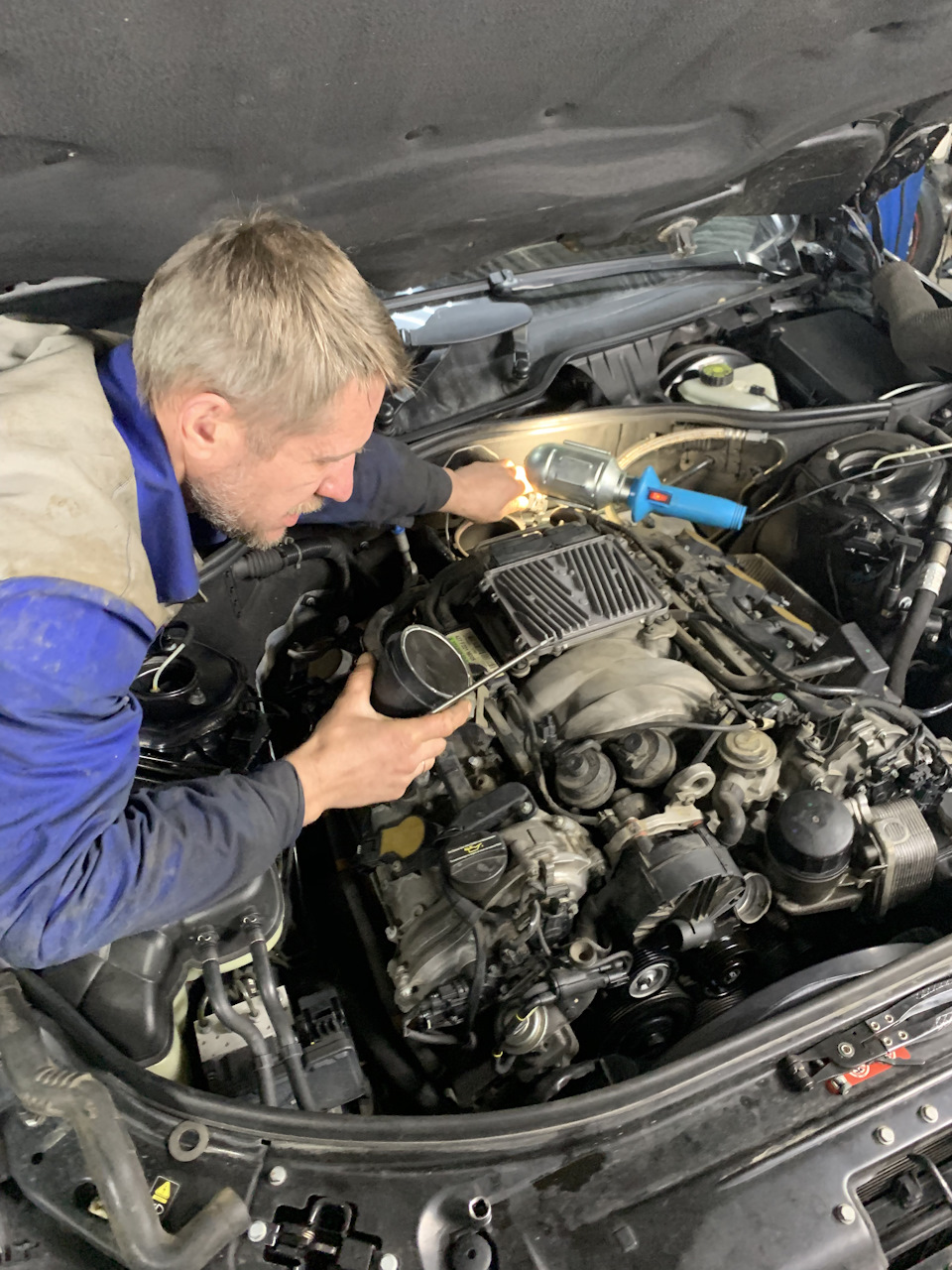 #3 Замена КВКГ — Mercedes-Benz S-Class (W221), 5,5 л, 2008 года ...