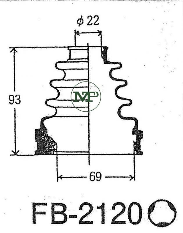 пыльник ШРУСа OHNO — Toyota Prius (11), 1,5 л, 2002 года | запчасти ...