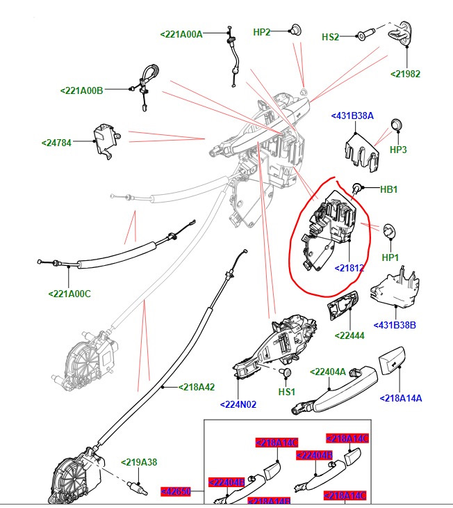 Е***** дверные замки — Land Rover Range Rover (4G), 4,4 л, 2017 года ...