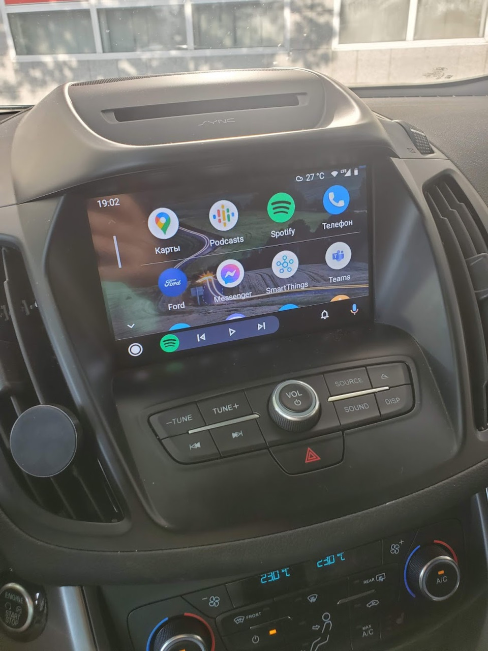 Добавил себе беспроводной Android Auto — Ford Kuga (2G), 1,5 л, 2019 ...