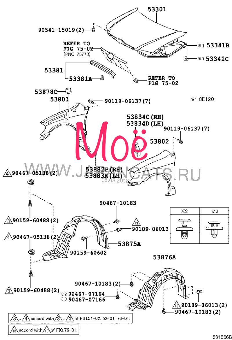 Help! Выбор подкрылка, сравнение! — Toyota Corolla (120), 1,8 л, 2005 ...