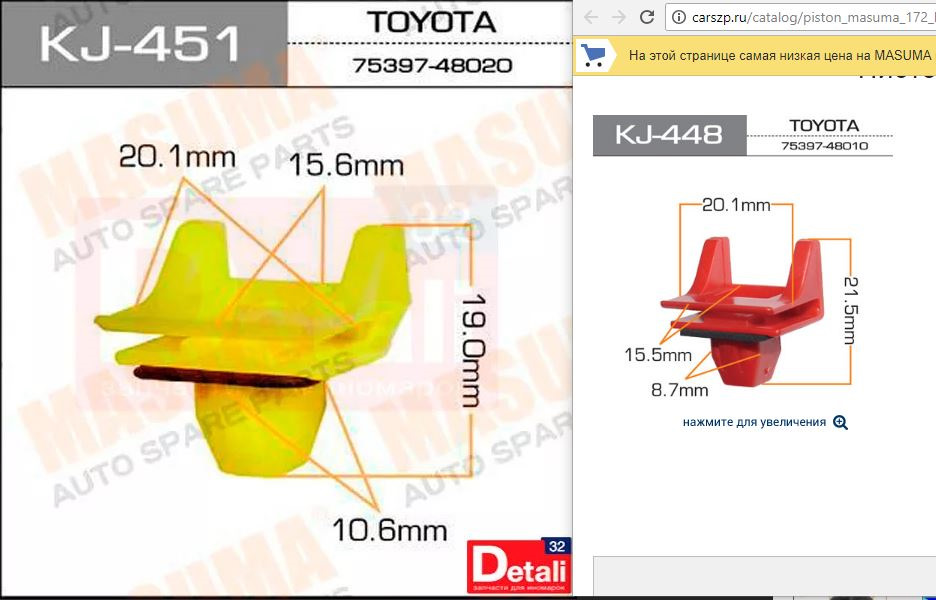 Ремонт накладки двери (замена пистонов) — Toyota Harrier (1G), 2,2 л ...