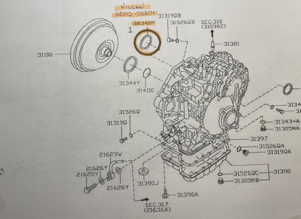 3834206R01 Сальник привода 52X78X10 NISSAN INFINITI | Запчасти на DRIVE2