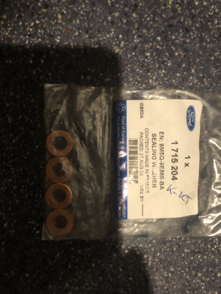 1715204 Шайба медная топливной форсунки Ford | Запчасти на DRIVE2