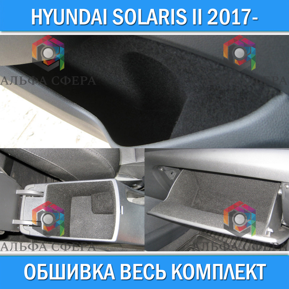 Комплект обшивки в салон для Hyundai Solaris II 2017- — Альфа сфера на ...