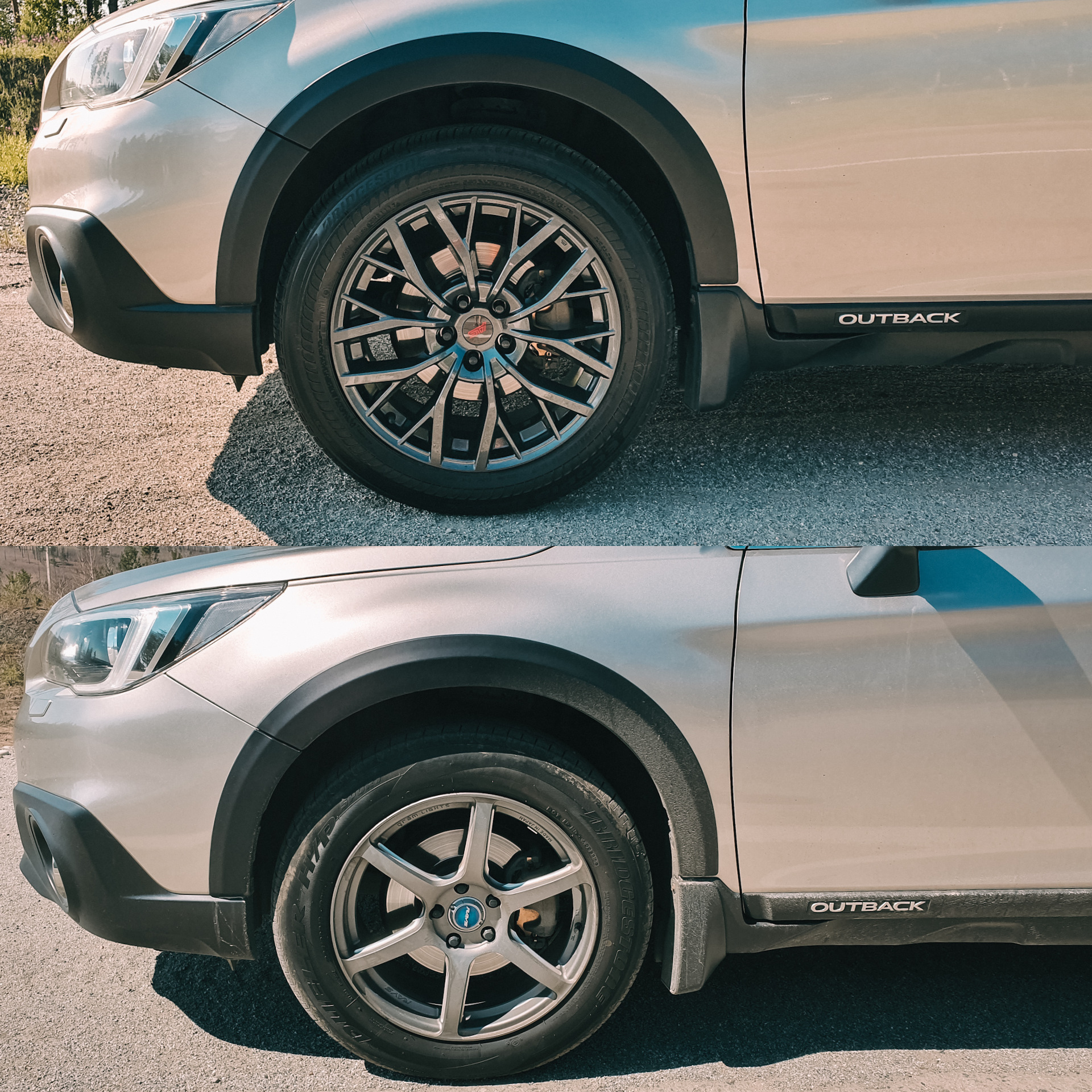 19" vs 18" — Subaru Outback (BS), 2,5 л, 2015 года | колёсные диски ...