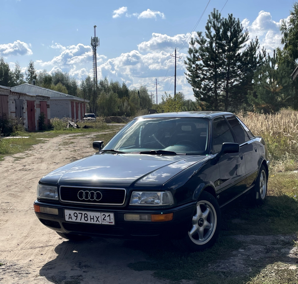Электрозеркала с подогревом… — Audi 80 B4 2 л 1994 года
