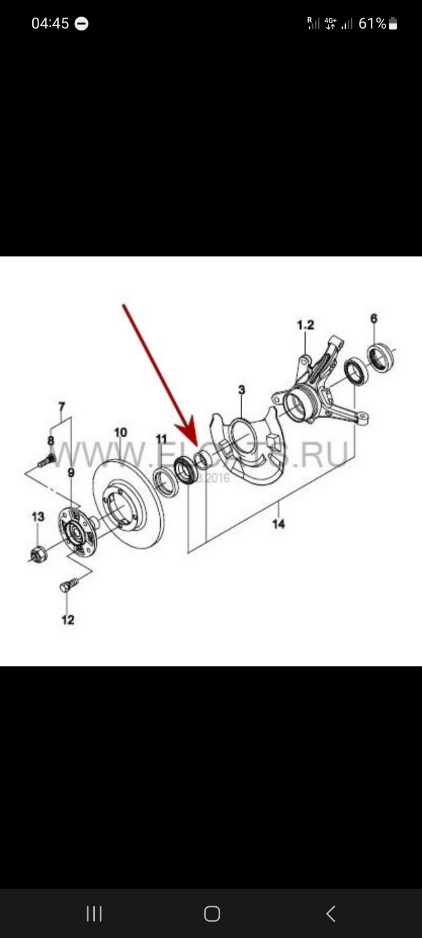 Передняя ступица Матиз — Daewoo Matiz (M100/M150), 0,8 л, 2008 года ...