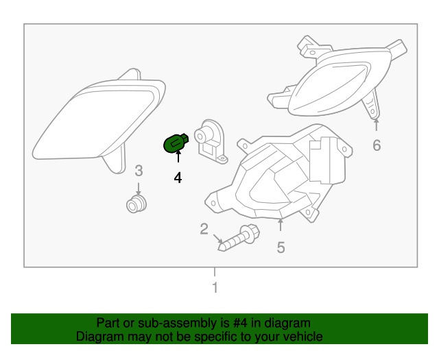1864727009 Лампа фары противотуманной KIA HYUNDAI | Запчасти на DRIVE2