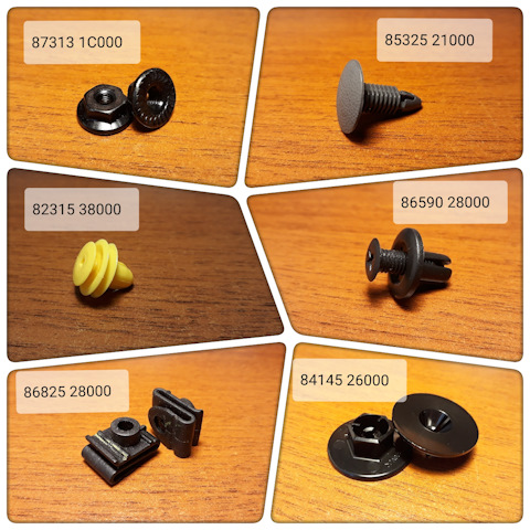 8532521000 Фиксатор защиты кузова KIA HYUNDAI | Запчасти на DRIVE2