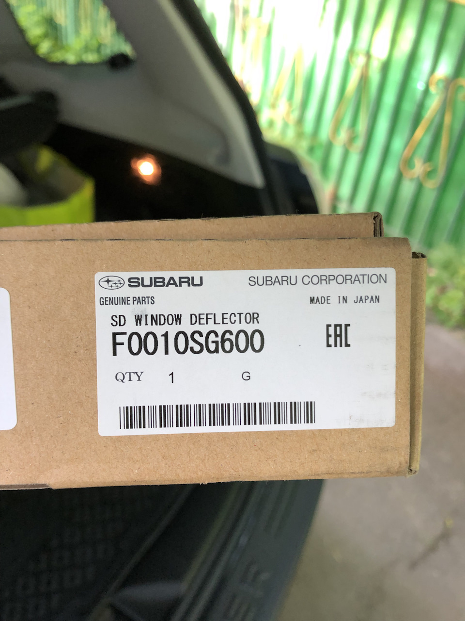 F0010SG600 Дефлектор двери SUBARU | Запчасти на DRIVE2