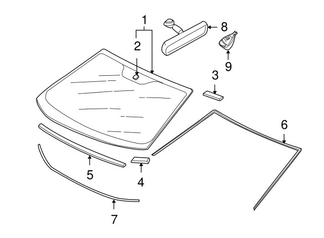 MN124448 Зеркало заднего вида внутрисалонное Mitsubishi | Запчасти на ...