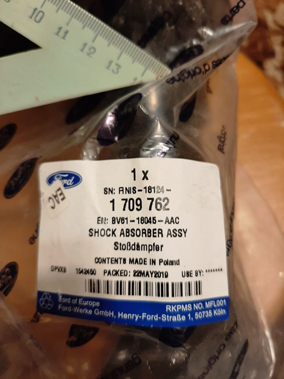 1709762 Стойка передняя правая с амортизатором, std. susp./ Focus-III ...