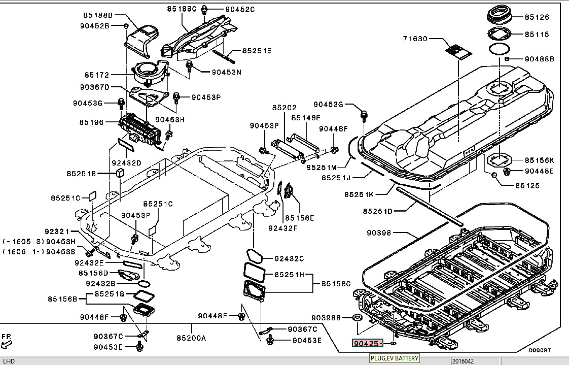 Техничка VII: Комплект прокладок ВВБ — Mitsubishi Outlander PHEV, 2 л ...