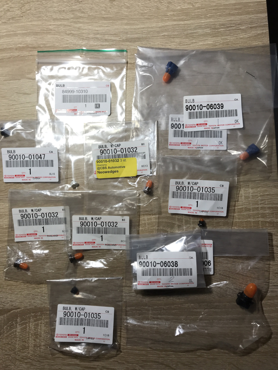 8499910310 ЛАМПОЧКА ПОДСВЕТКИ ПРИБОРОВ, 14V 0.91W TOYOTA LEXUS ...