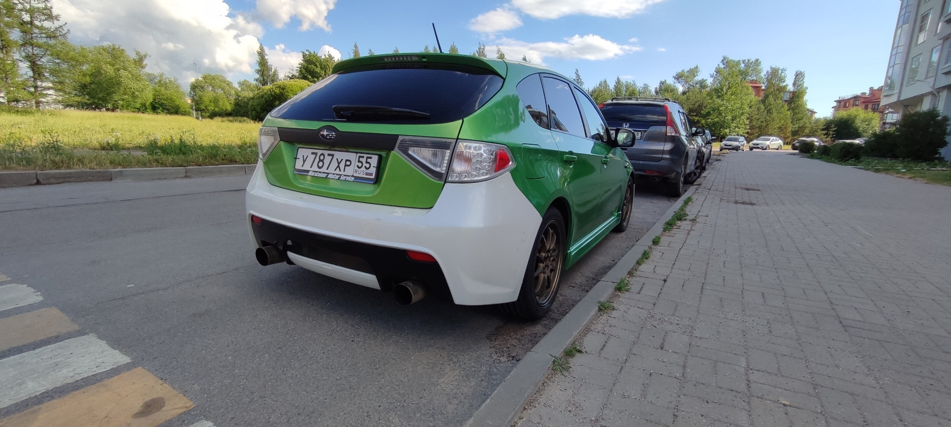 Передний бампер Syms Racing, задний бампер Liberal albero impreza gh ...