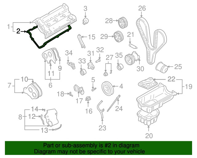 2244139810 ПРОКЛАДКА КЛАПАННОЙ КРЫШКИ KIA HYUNDAI | Запчасти на DRIVE2