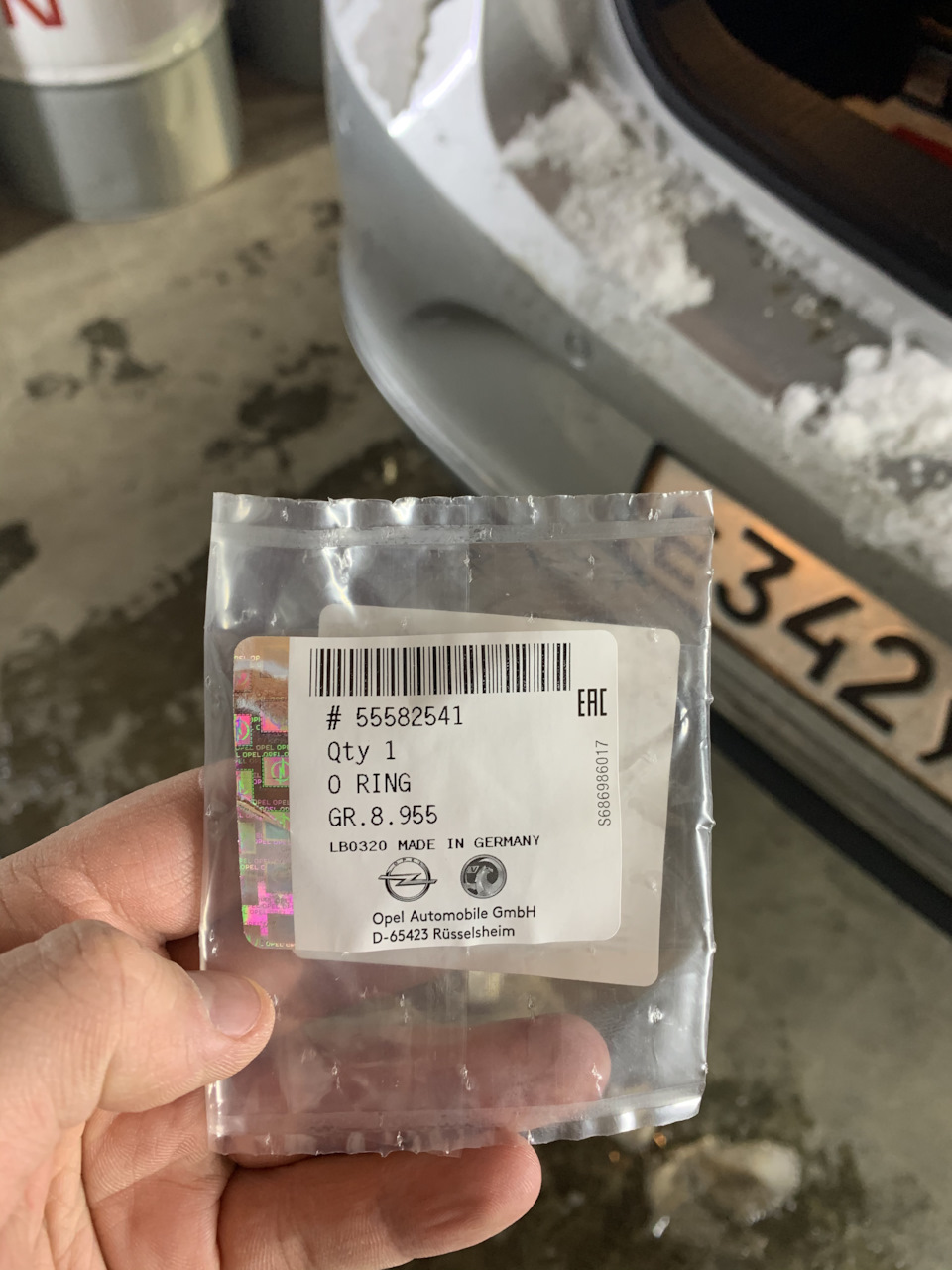 55582541 Кольцо уплотнительное маслозаливной горловины OPEL GM ...