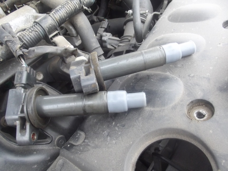 Свечи, наконечники, клипсы… — Toyota Corolla Fielder (E120), 1,5 л ...