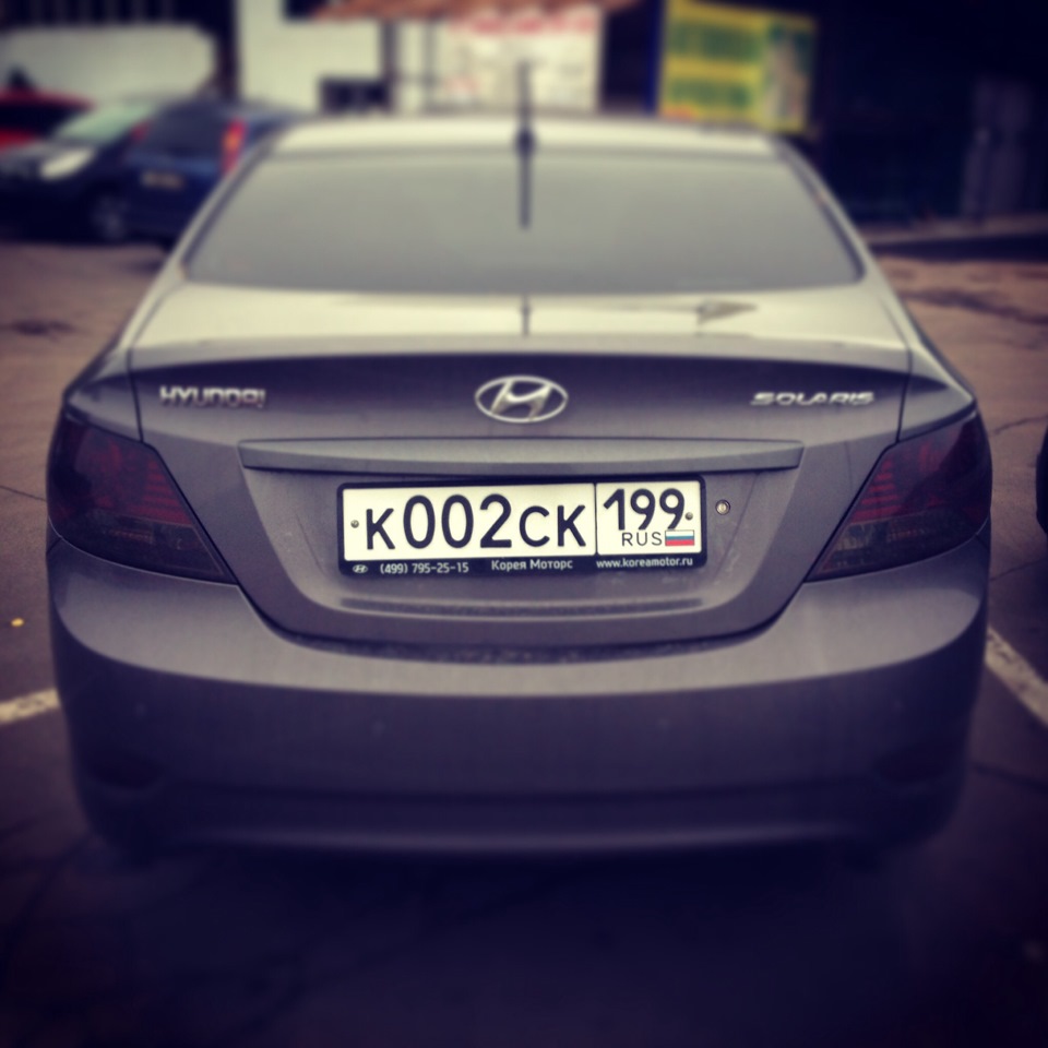 Кинул фары в тонер и поставил немного слабенькие номера)))) — Hyundai ...